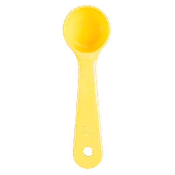 Carlisle 492104 Measure Misers 1 oz. Yellow Acetal Short Handle Portion ...