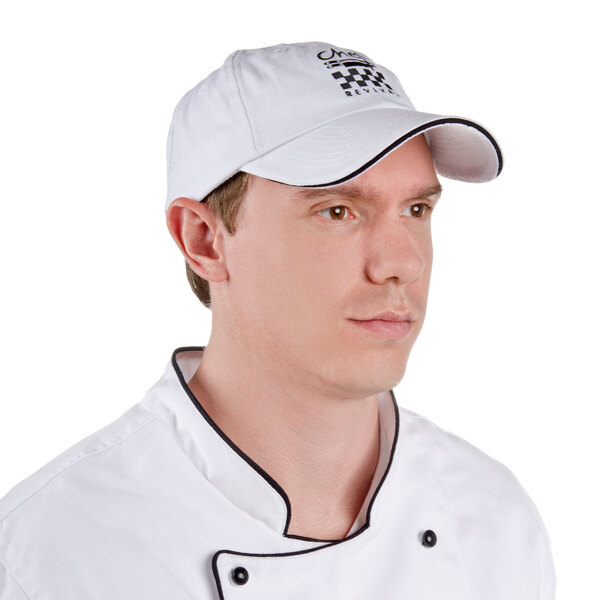 Chef Revival White 6-Panel Baseball / Cap with Black Logo