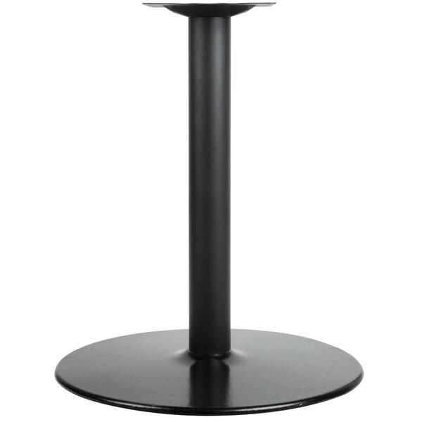 BFM Seating 30" Sand Black Stamped Steel Counter Height Indoor Round ...
