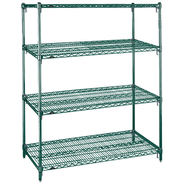 Metro A576K3 Super Adjustable Metroseal 3 4-Shelf Wire Stationary ...