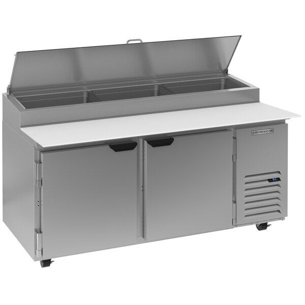 Beverage-Air DP67HC 67" Pizza Prep Table | WebstaurantStore
