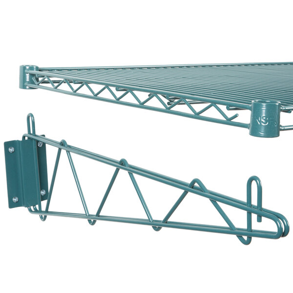 Regency 24" x 36" Green Epoxy Wire Wall Mount Shelf