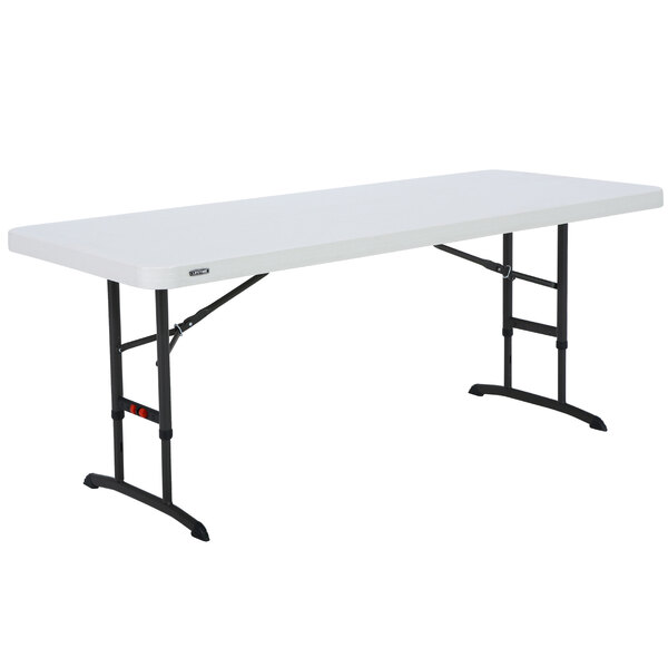 Lifetime 6' Adjustable Height Folding Table - 80565 | WebstaurantStore