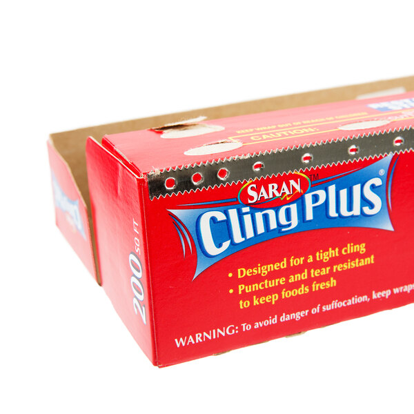 SC Johnson Saran™ 073681 Cling Plus 200 Sq. Ft. Plastic Wrap