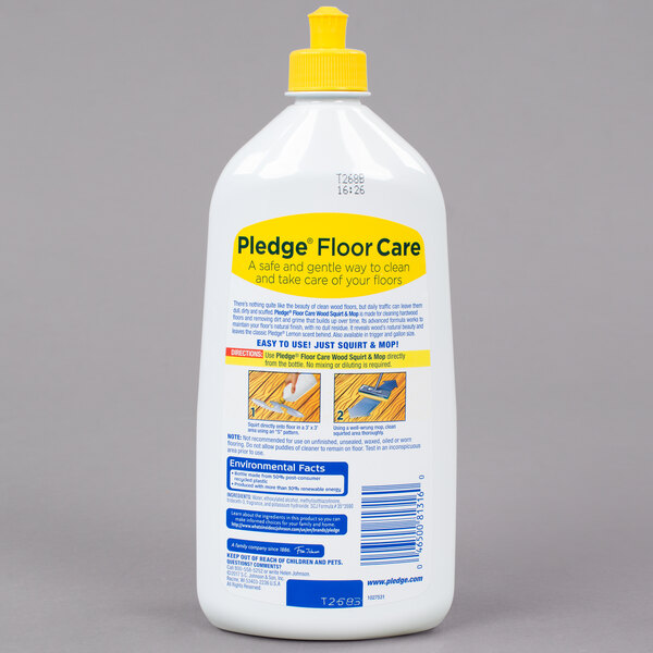 SC Johnson Pledge® 640059 27 fl. oz. Squirt and Mop Hardwood Floor Care ...