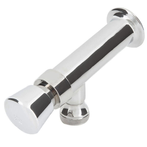 T&S B-0800-F10 Wall Mounted Single Temperature Faucet with Push Button ...