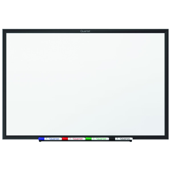 Quartet S538B Classic 96" x 48" Melamine Whiteboard with Black Aluminum ...