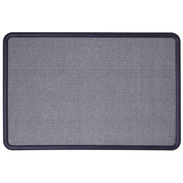 Quartet 7693BE Contour 24" x 36" Light Blue Fabric Bulletin Board with ...