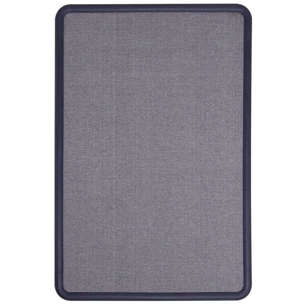 Quartet 7693BE Contour 24" x 36" Light Blue Fabric Bulletin Board with ...