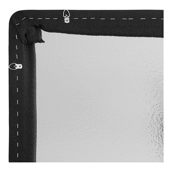 Quartet 7683BK Oval Office 24" x 36" Frameless Black Fabric Bulletin Board