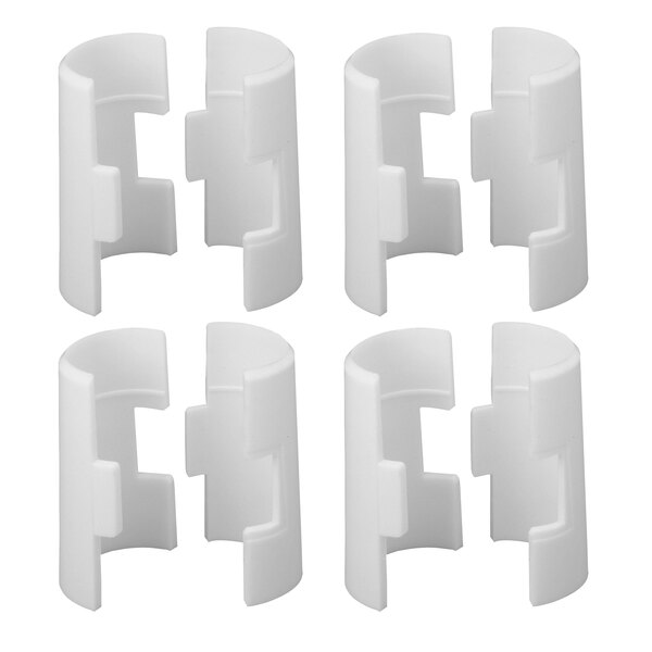 Metro 9985W Super Erecta White Plastic Split Sleeve - 4/Pack