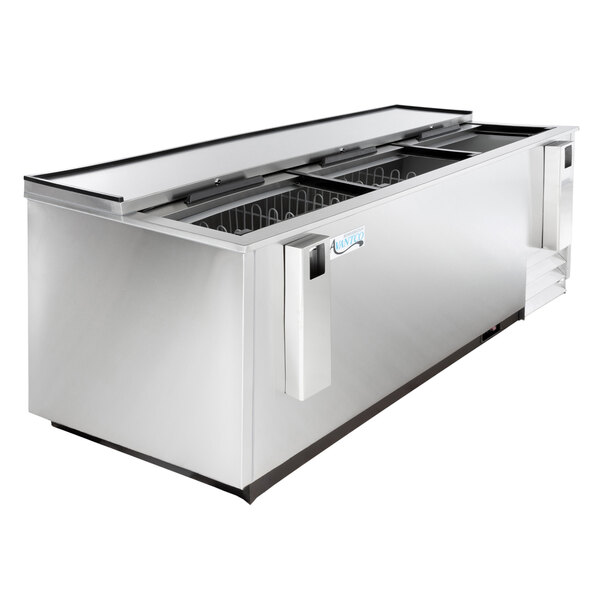Avantco HBB-80-HC-S 80" Stainless Steel Horizontal Bottle Cooler