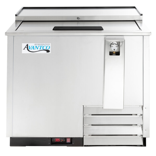 Avantco HBB-36-HC-S 36" Stainless Steel Horizontal Bottle Cooler