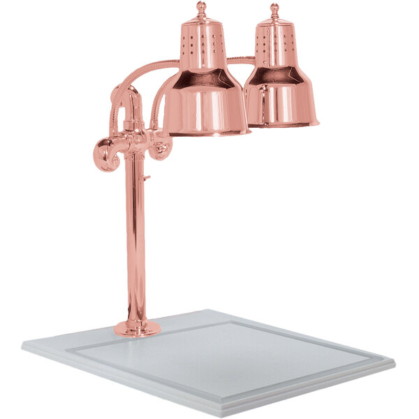 Hanson Heat Lamps DLM/WB/BCOP Dual Bulb 18" x 20" Bright Copper Carving ...