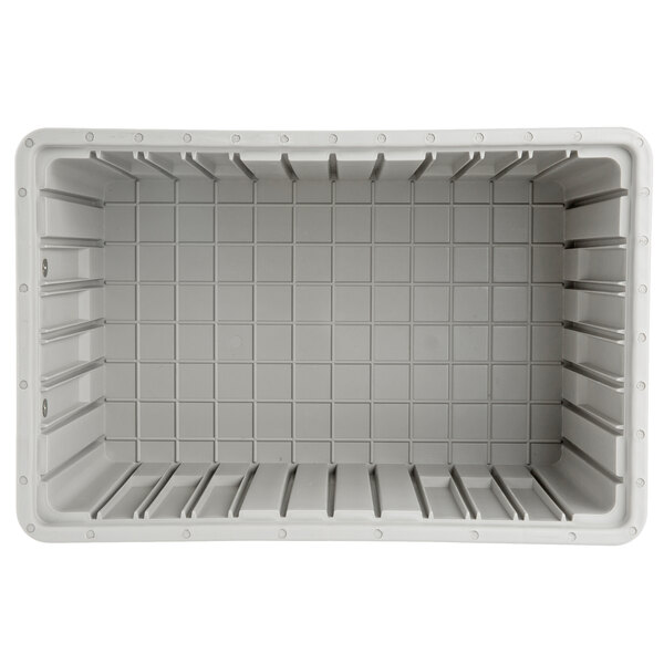 Metro TB92080NAT 16" x 11" x 8" Gray Tote Box