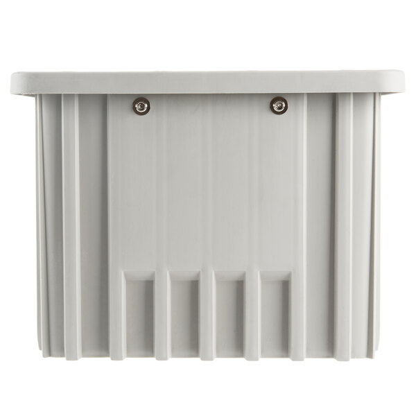 Metro TB92080NAT 16" x 11" x 8" Gray Tote Box