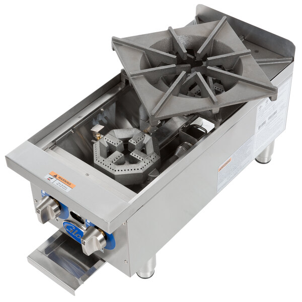 Globe GHP12G 12" Countertop Gas Hot Plate - 44,000 BTU