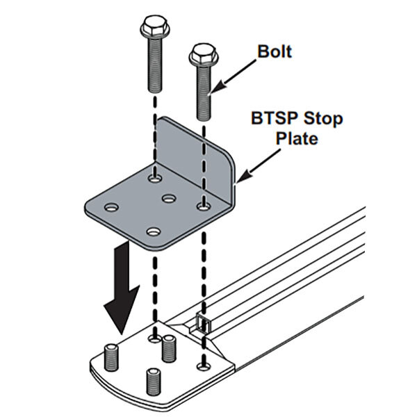 Metro BTSP qwikTRAK Stop Plate Kit