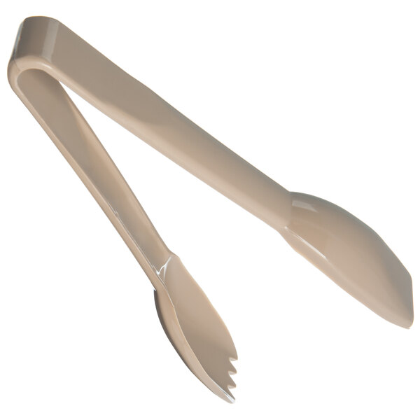 Carlisle 460606 Carly 6" Beige Plastic Salad Tongs