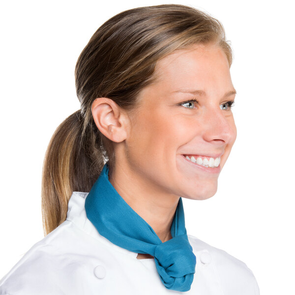37" x 14" Teal Chef Neckerchief / Bandana