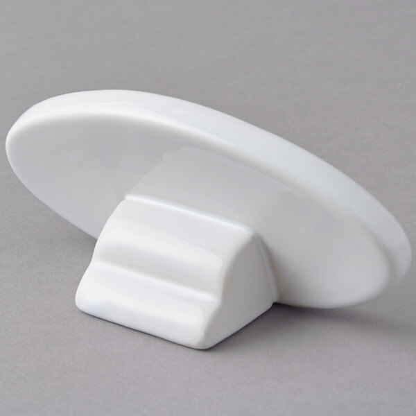 American Metalcraft CMP520 5" x 2 3/8" Oval Ceramic Card Sign