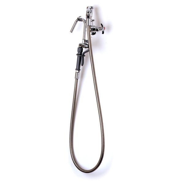 T&S B-0605-CR-EK Wall Mounted Hose Pot Filler with 68" Hose, Hook ...
