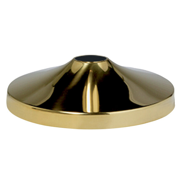 American Metalcraft RSCLGOA2 15" Round Gold-Plated Crowd Control ...