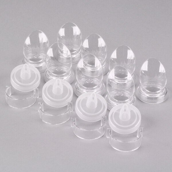 GET SDB-32-PC-SET Four-Pack 32 oz. Polycarbonate Salad Dressing / Juice ...