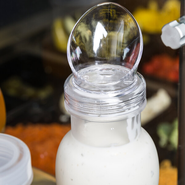 GET SDB-32-PC-SET Four-Pack 32 oz. Polycarbonate Salad Dressing / Juice ...