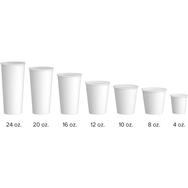 4 oz. Small Paper Coffee Cups, 50 Pack - WebstaurantStore