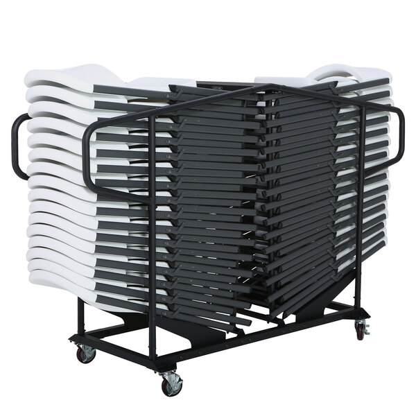 Lifetime 80525 Black Folding Chair Cart