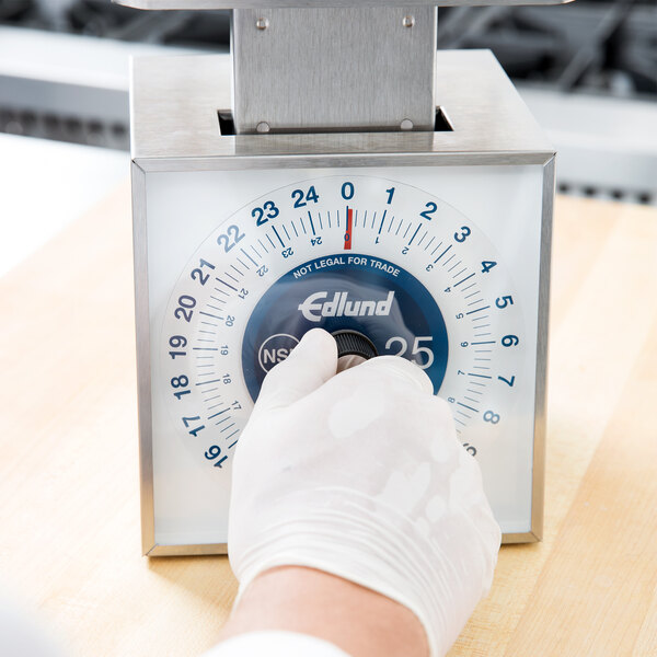 Edlund SR-25 Premier Series 25 lb. Mechanical Portion Scale with 6" x 6 ...