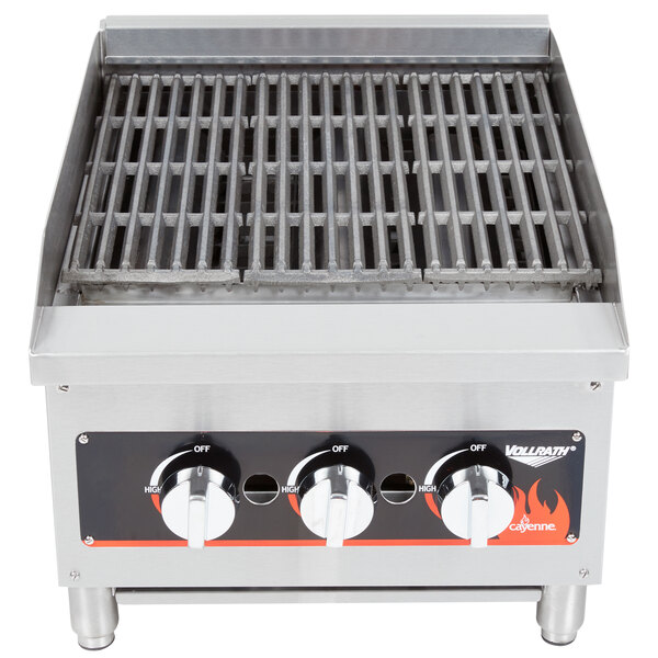 Vollrath CBGHD-18 Cayenne 18" Medium-Duty Charbroiler - 60,000 BTU