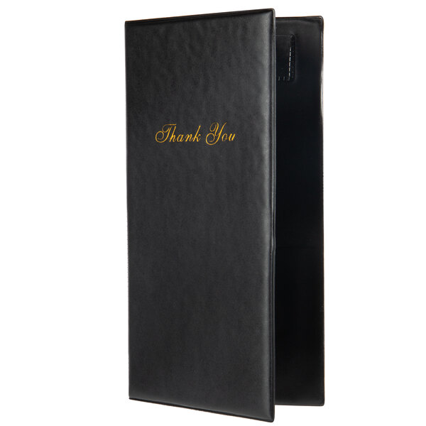 Choice Black Guest Check Presenter - 12/Pack