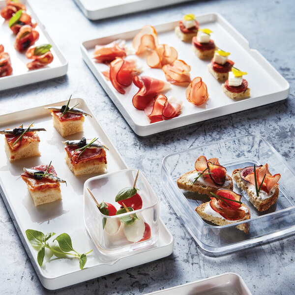 Arcoroc L9557 Mekkano 9 3/8" White Porcelain Square Plate by Arc ...