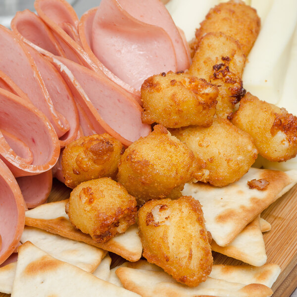 McCain Anchor Breaded Homestyle Cheese Curds 5 lb. - 2/Case