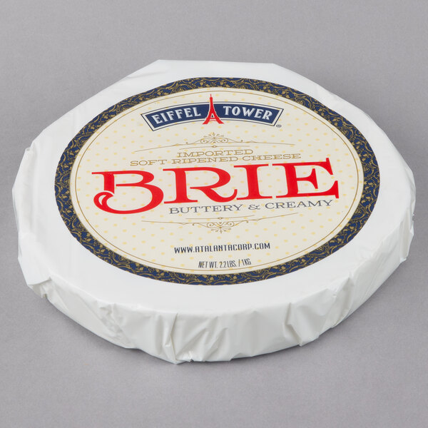 Eiffel Tower Imported Soft Ripened Brie Cheese 2.2 lb. Wheel