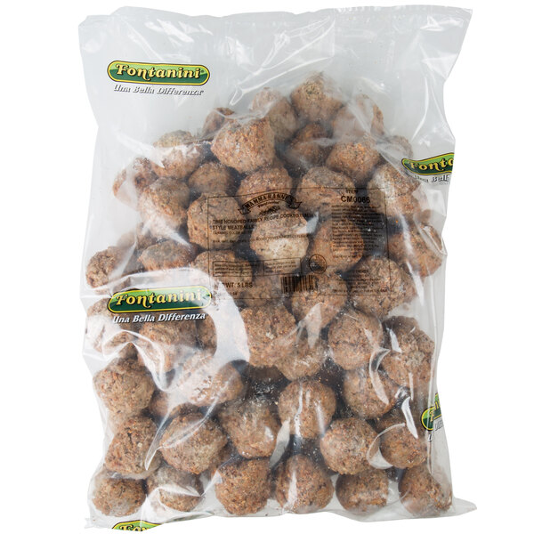Fontanini Mamma Ranne 1 oz. Italian Style Beef / Pork Cooked Meatballs ...