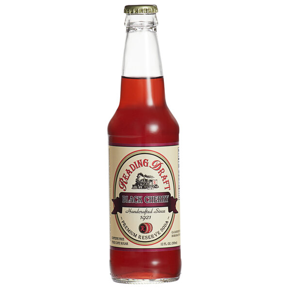 Reading Soda Works Black Cherry 12 fl. oz. - 12/Case