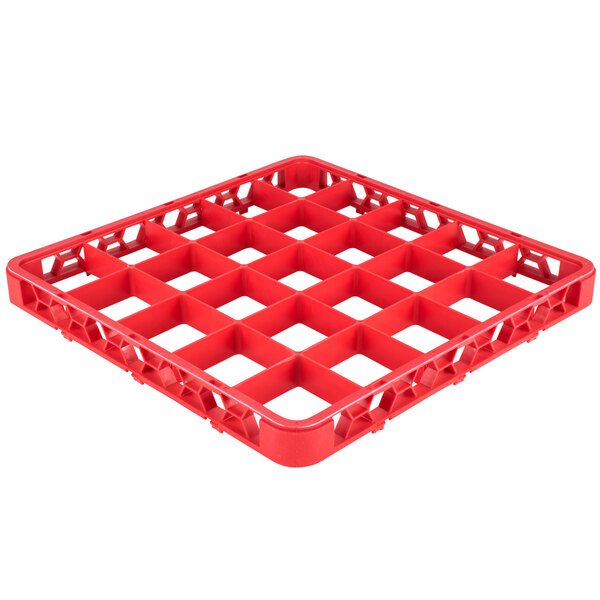 Carlisle RE25C05 25 Compartment Red Color-Coded Glass Rack Extender