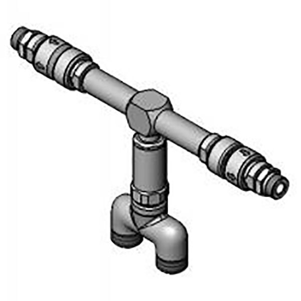 T&S 017212-40 "Y" Fitting Swivel Tee with 2 Vacuum Breakers