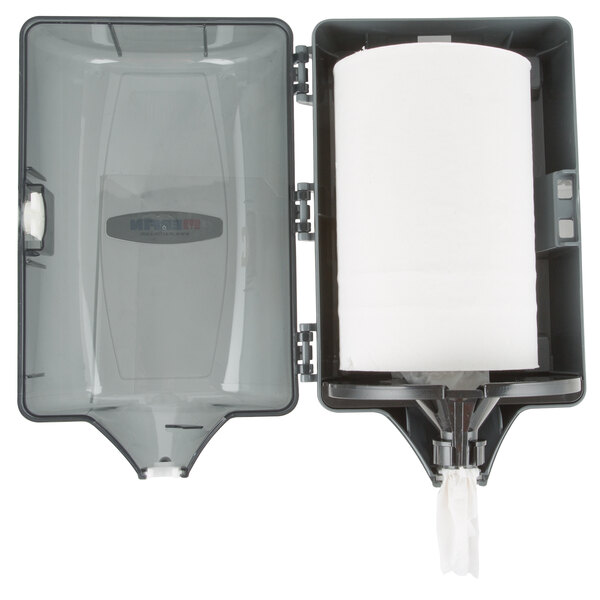 Merfin 51003 Smoke / Grey Mini Center Pull Towel Dispenser