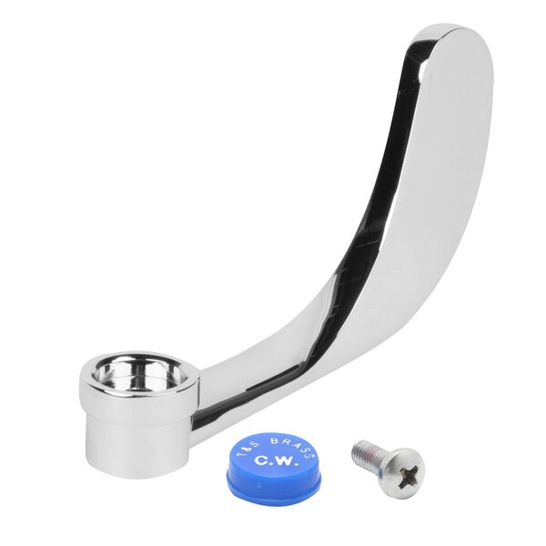 T&S B-WH4C-NS 4" Wrist Action Handle with Blue Index and Screw