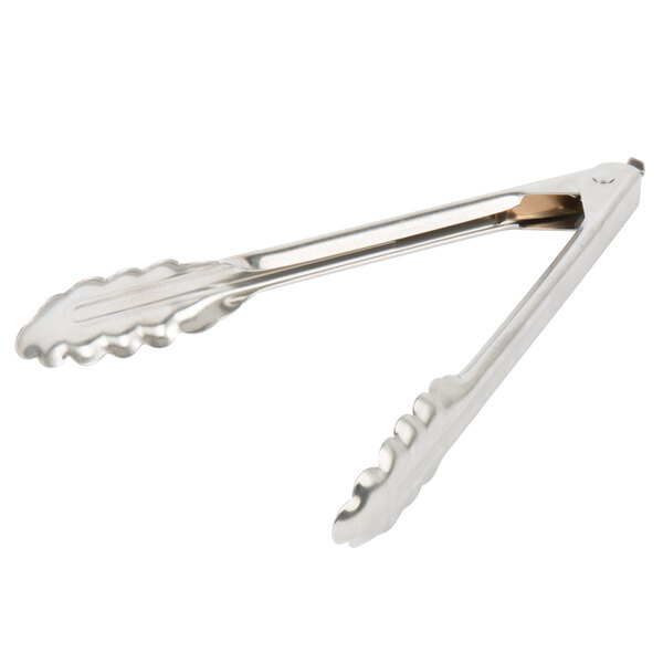 Edlund 4409HDL 44 Series 9" Heavy-Duty Scallop Utility Tongs with Lock