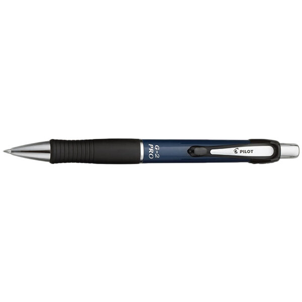 Pilot 31096 G2 Pro Black Ink with Blue Barrel 0.7mm Retractable Roller ...