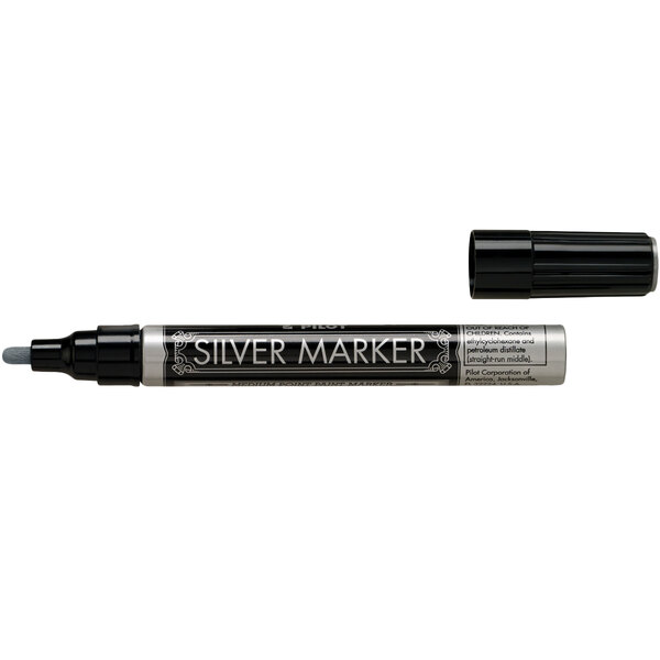 Pilot 41800 Creative Arts & Crafts Silver Ink with White Barrel 4.5mm ...