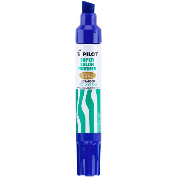 Pilot 45200 Jumbo Blue Ink Chisel Tip Refillable Permanent Marker