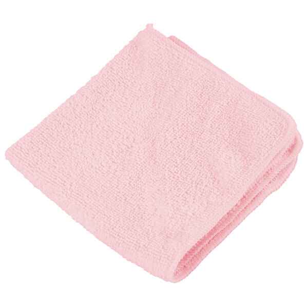 Rubbermaid 1820577 HYGEN Sanitizer Safe 12" x 12" Pink Microfiber Cloth ...