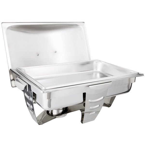 Vollrath 49520 9 Qt. Maximillian Steel Rectangular Chafer Full Size ...