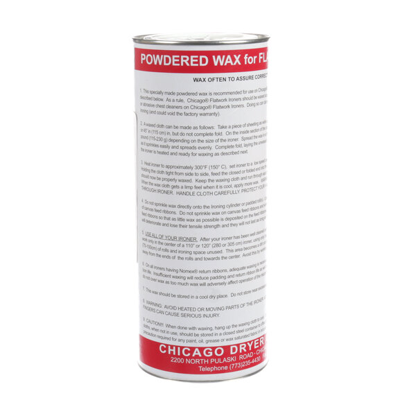 Chicago Dryer 4006-000-01 Powdered Wax 1.5lb